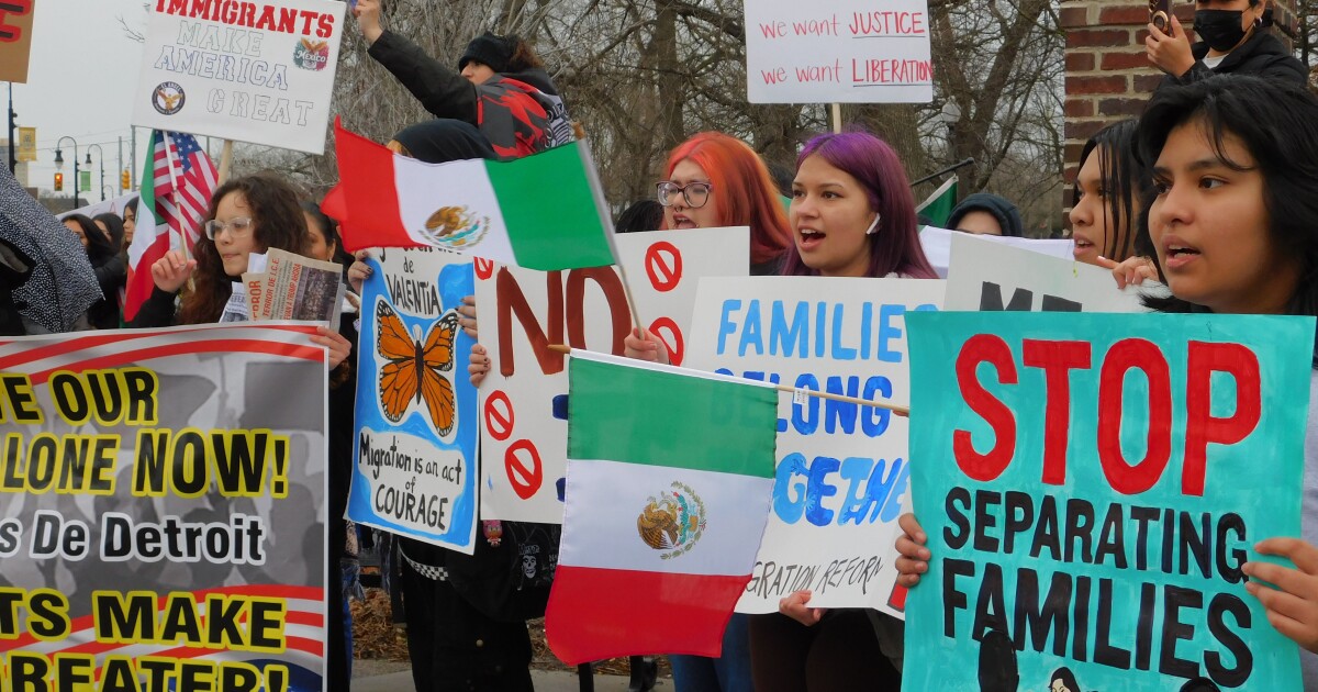 Detroit Protesters Rally Against Trump’s Immigration Deportation Plans