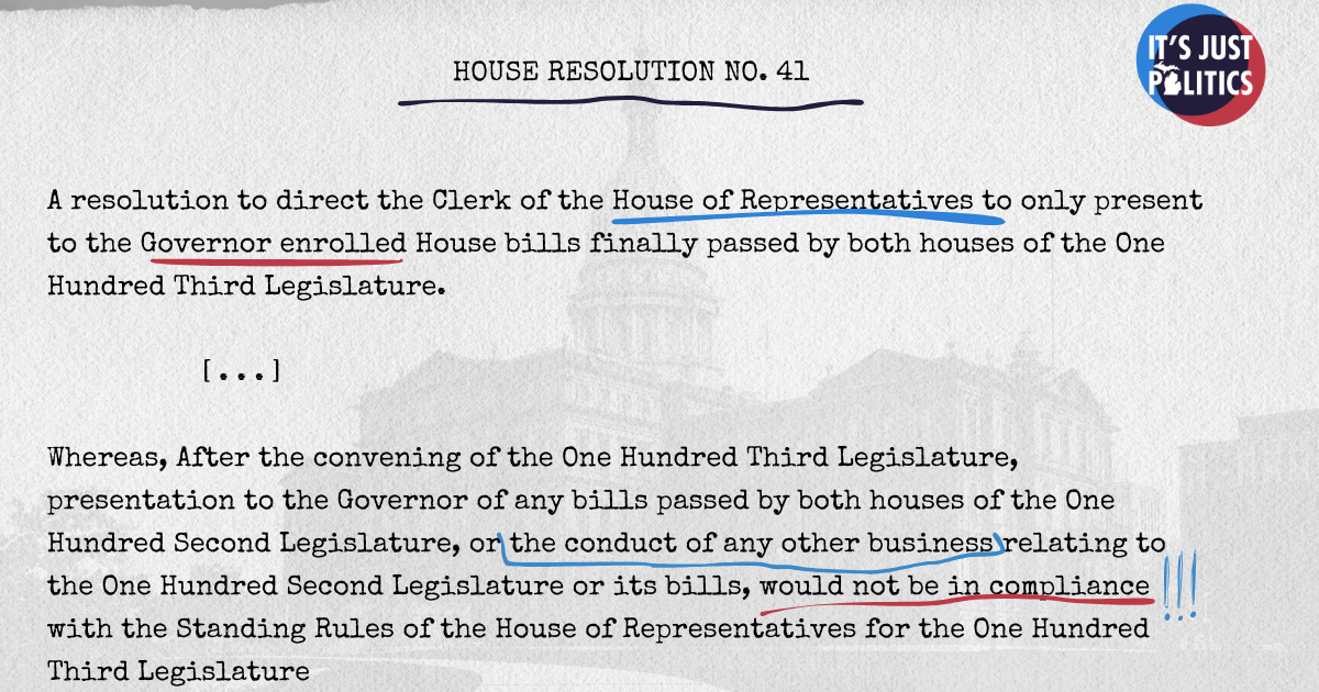 House Republicans Block Bills from Reaching Gov. Whitmer’s Desk