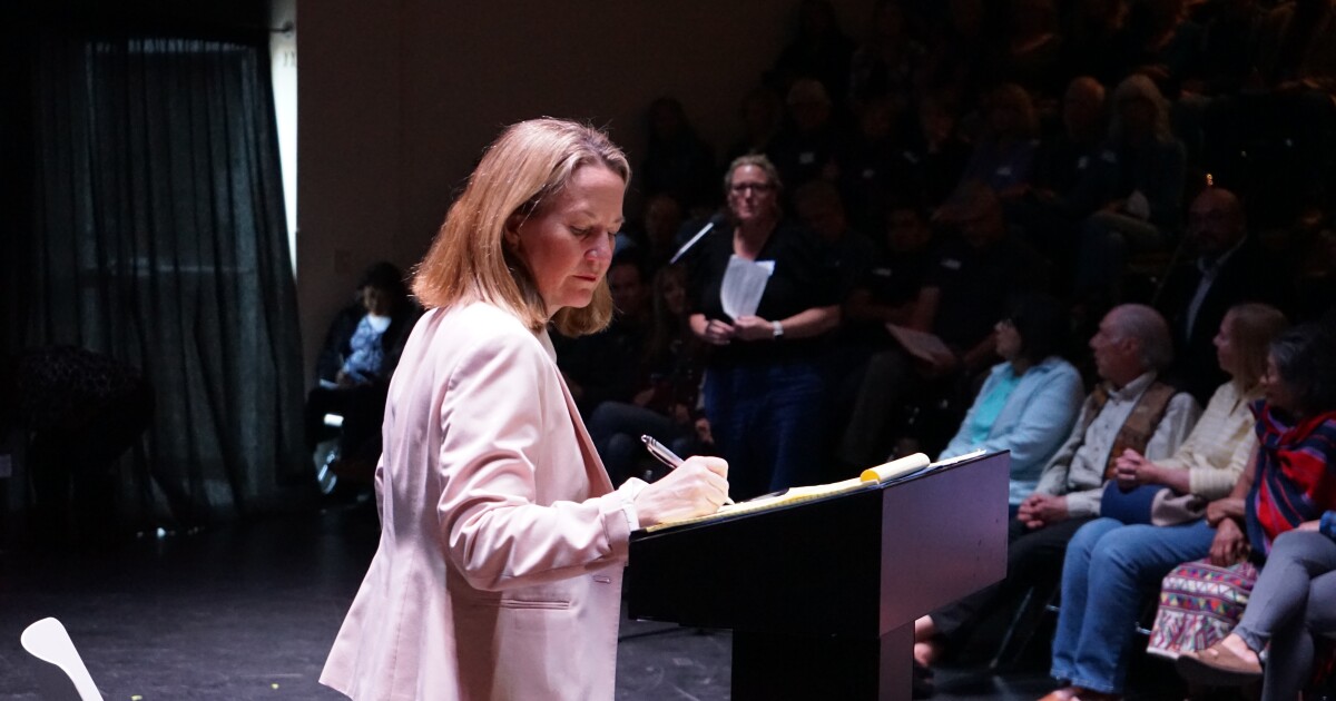 Arizona AG Kris Mayes Discusses Democracy Threats at Flagstaff Town Hall