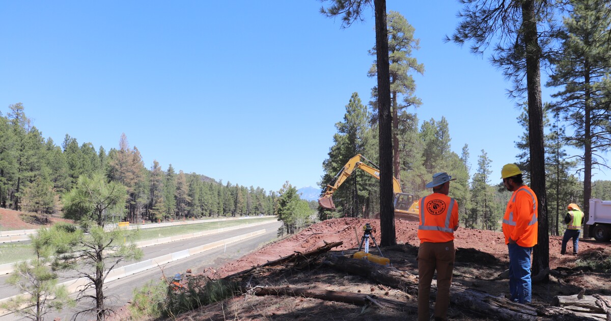 Wildlife Overpass Construction Begins on Interstate 17 Near Flagstaff